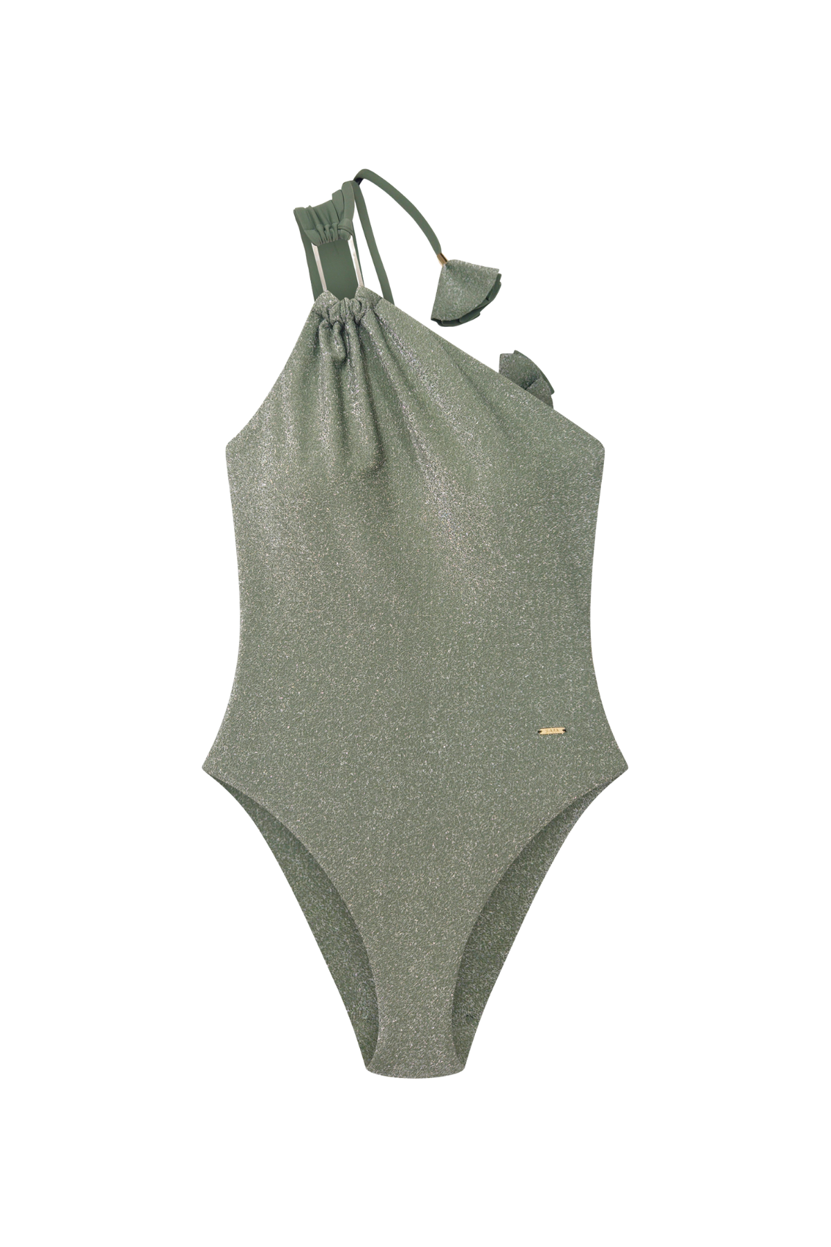 Lyra One Shoulder One Piece – Metallic Sage & Metallic Lilac Swimsuit ...